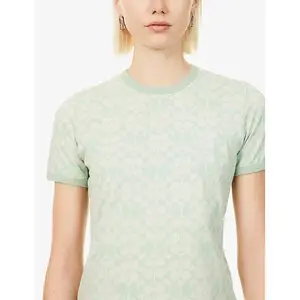 COACH X Brain Dead Signature Ringer Cotton-jersey T-shirt