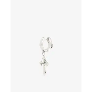 Emanuele Bicocchi Sterling Rose Cross Single Earring
