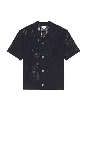 Obey Preston Knitted Shirt In . Also - Navy