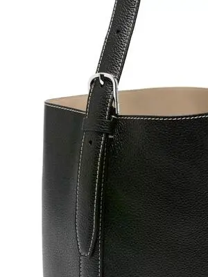 TOTEME Medium Belted Grained-leather Tote Bag