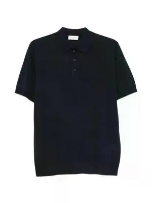 PAOLO PECORA Button-up Polo Shirt - Blue