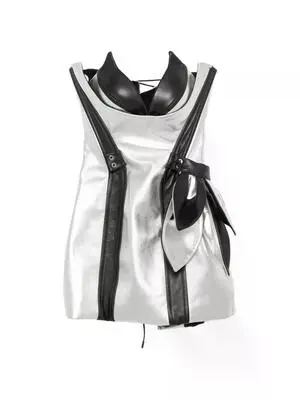MITILIANE COUTURE Strapless Sweetheart Neck Mini Dress - Silver