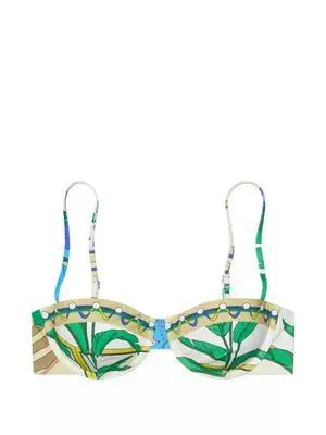 Tory Burch Printed Bikini Top - Neutrals