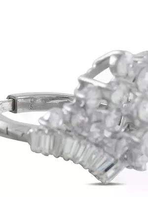 LB EXCLUSIVE 18k White Gold Diamond Cluster Ring