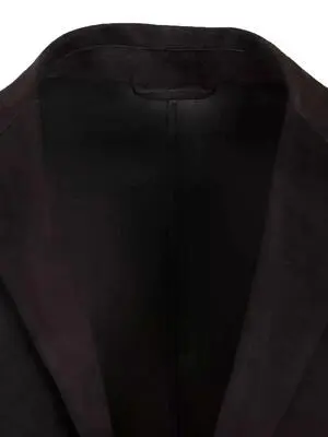 Al Duca D'aosta Single-breasted Suede Blazer