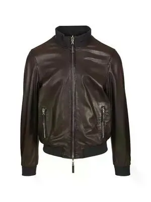 AL DUCA D’AOSTA 1902 Reversible Perforated Leather Jacket