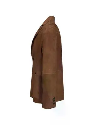 Al Duca D'aosta Single-breasted Suede Blazer