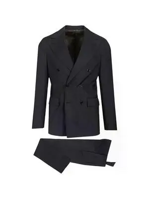 AL DUCA D’AOSTA 1902 Pinstripe Double-breasted Suit - Blue