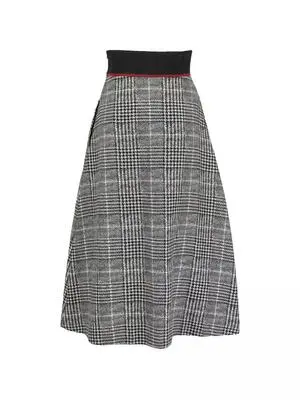 Fendi Houndstooth A-line Skirt