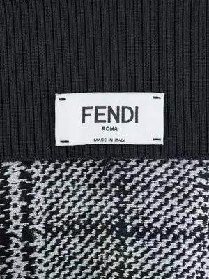 Fendi Houndstooth A-line Skirt