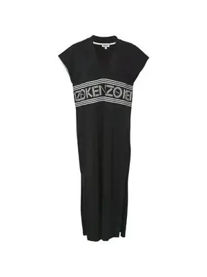 Kenzo V-neck Logo Dress