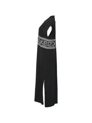 Kenzo V-neck Logo Dress