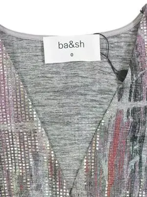 Ba&sh Santana Metallic Abstract Print Maxi Dress