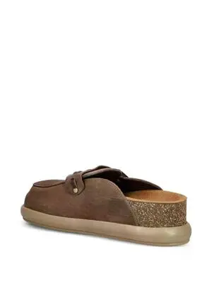 BOHONOMAD Buckle-fastening Panelled Mules