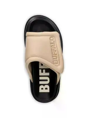 BUFFALO Logo-debossed Touch-strap Platform Sandals - Neutrals