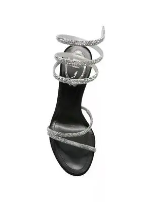 Rene Caovilla Margot Crystal-embellished Sandals - Black
