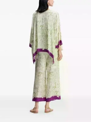 Shanghai Tang Mulberry Silk Palazzo Pants