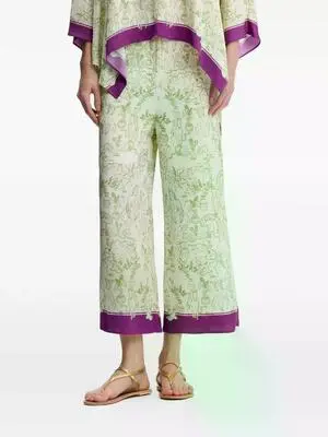 Shanghai Tang Mulberry Silk Palazzo Pants