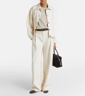Max Mara Monogram Cotton Jersey T-shirt - Beige