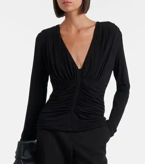 Sportmax Ruched Crepe Top