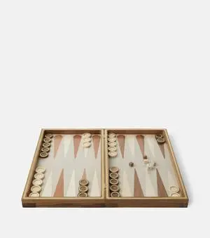 Brunello Cucinelli Walnut Backgammon Set - Brown