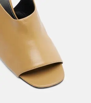 TOTEME Nappa Leather Slingback Sandals - Beige