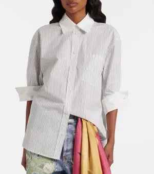 Acne Studios Striped Cotton Poplin Shirt