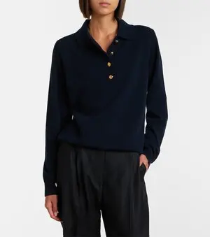 BLAZÉ MILANO Highland Wool And Cashmere Polo Sweater - Blue