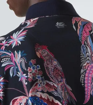 Etro Printed Cotton Pique Polo Shirt