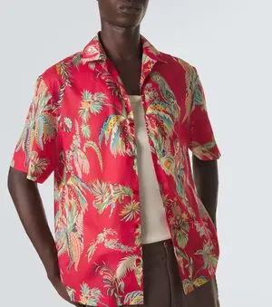 Etro Paisley Cotton Bowling Shirt