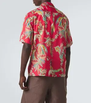 Etro Paisley Cotton Bowling Shirt