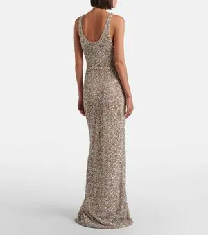 THE SEI Embellished Maxi Gown