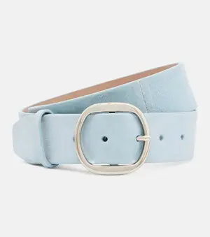 Gabriela Hearst Elster Suede Belt - Blue