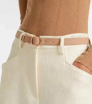 Gabriela Hearst Elster Thin Suede Belt