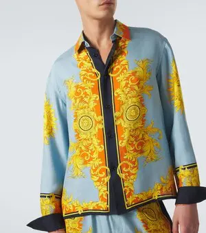 Versace Printed Silk Shirt