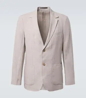 Sunspel Linen Blazer - Beige