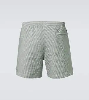 Sunspel Striped Swim Trunks - Green