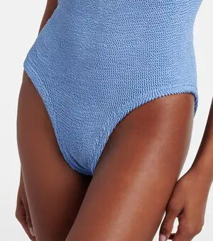 Hunza G Coverage Square Neck Swimsuit - Blue