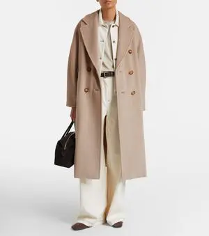 Max Mara Madame Wool And Cashmere Coat - Beige