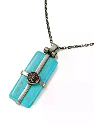 Versace Aura Necklace With Turquoise And Medusa Pendant