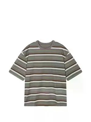 CROQUIS Striped-print T-shirt - Grey