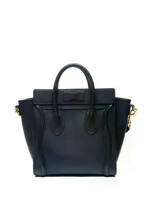 Celine Micro Luggage Shopper Bag - Black