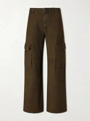 Citizens Of Humanity Esme Organic Cotton Wide-leg Cargo Pants - Green
