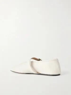 Le Monde Beryl Stella Leather Mary Jane Ballet Flats - Neutrals