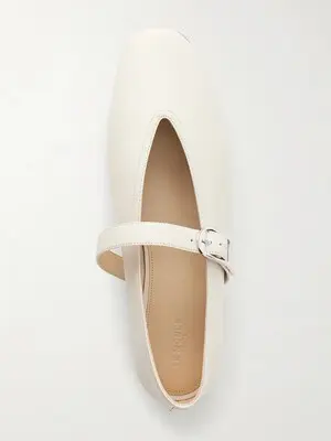 Le Monde Beryl Stella Leather Mary Jane Ballet Flats - Neutrals
