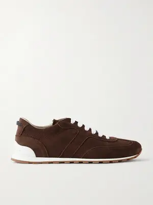 Brunello Cucinelli Suede Sneakers - Brown