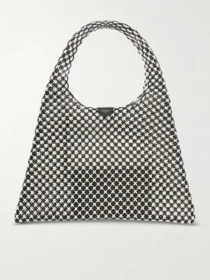 Alaïa Woven Leather Hobo Shoulder Bag