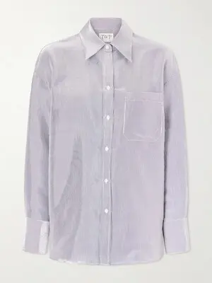 TWP Big Joe" Striped Cotton-blend Shirt - Multi