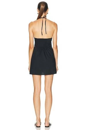 DEIJI STUDIOS Cinched Halter Dress