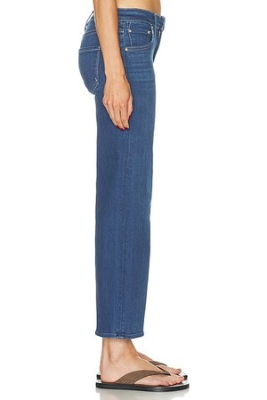 MOTHER The Mid Rise Rambler Zip Flood Jeans - Pinkies Up